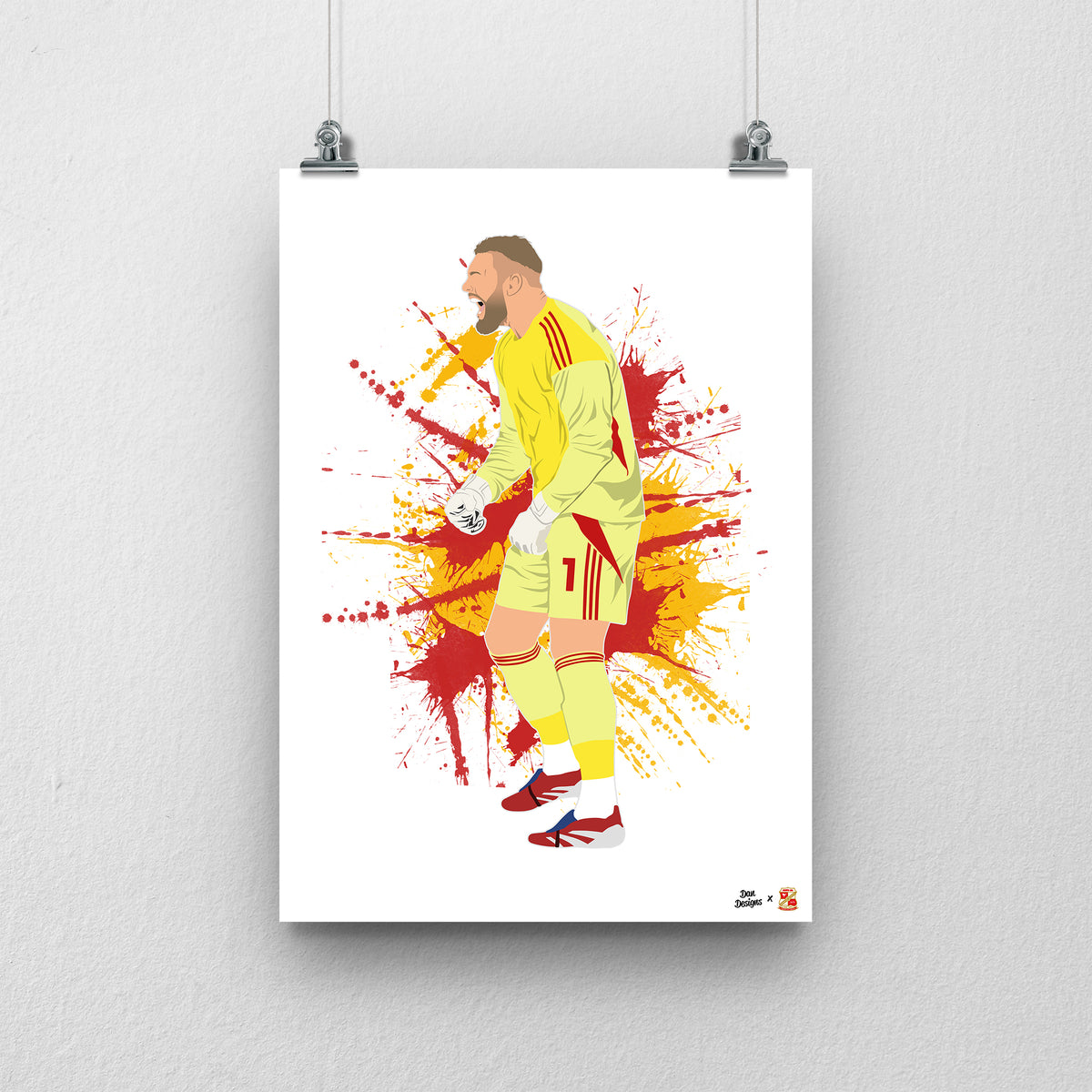 Connor Ripley Print A3 - Dan Designs – Swindon Town Football Club